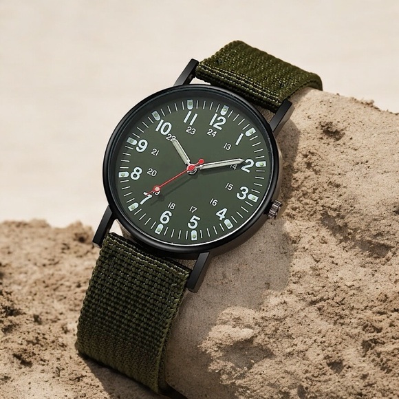 Accessories | Green Tactical Watch With Olive Nato Strap | Poshmark